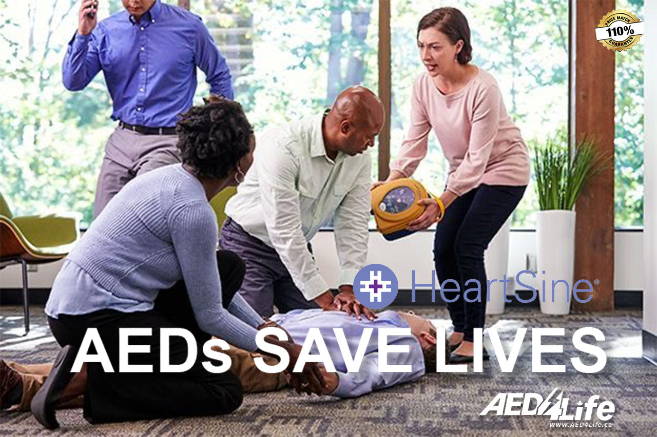 The HeartSine 350, 360, and 500 are automated external defibrillators – AED4Life