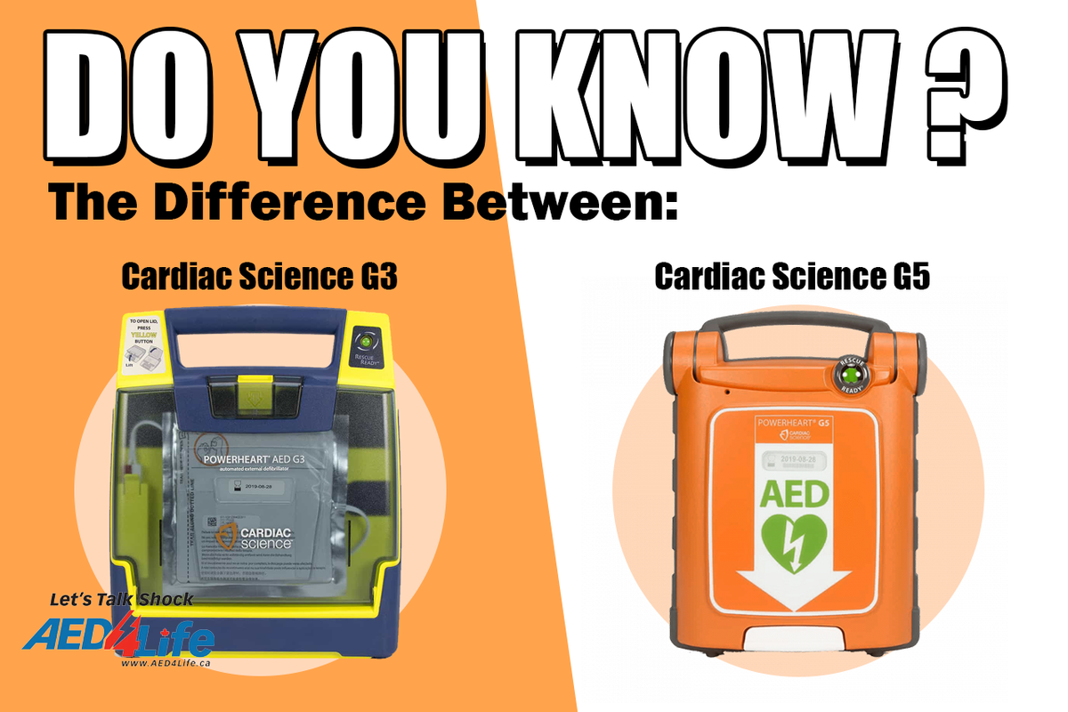 Cardiac Science G3 vs. G5 AED: Key Differences – AED4Life