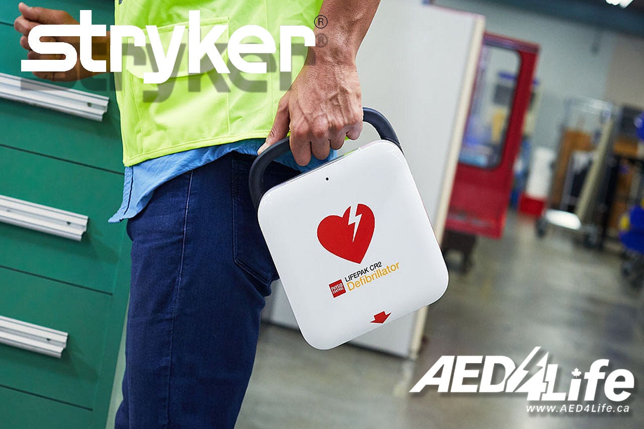 The Stryker CR2 is an automated external defibrillator – AED4Life